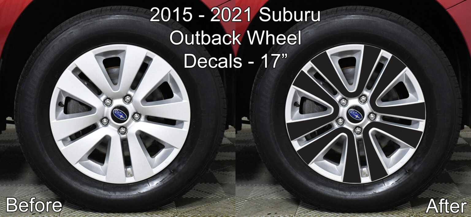 2015-2021 Subaru Outback Vinyl Wheel Blackout Decals – 17″ Wheels ...
